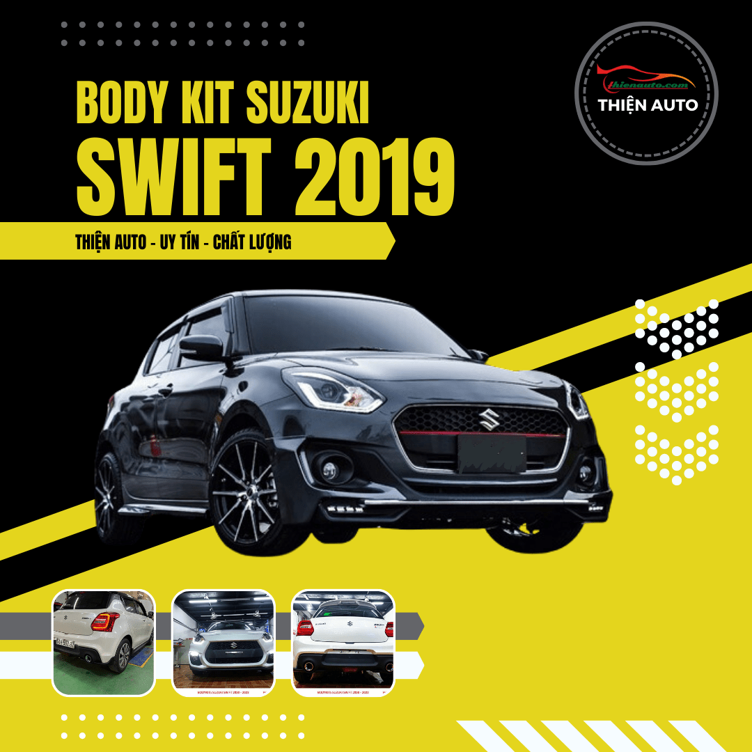 Độ body kit Swift mẫu Sport/ mẫu TITHUM - Phụ Kiện - Phụ Tùng Suzuki